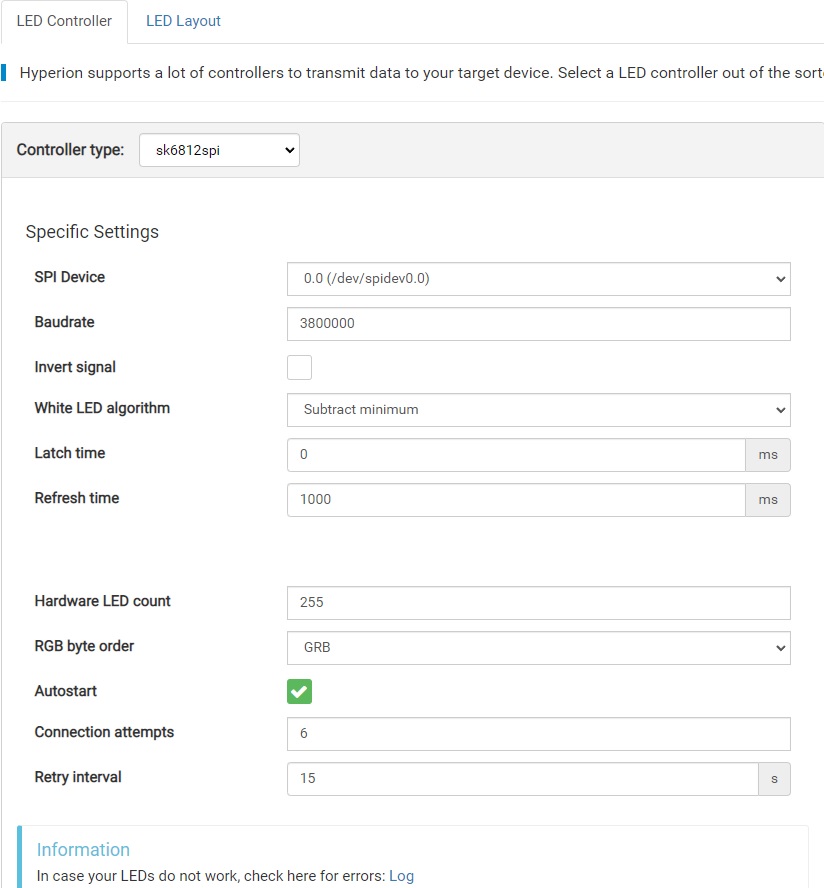 SK6812 RGBW (White led settings?) - Software Support - Hyperion-Project Forum