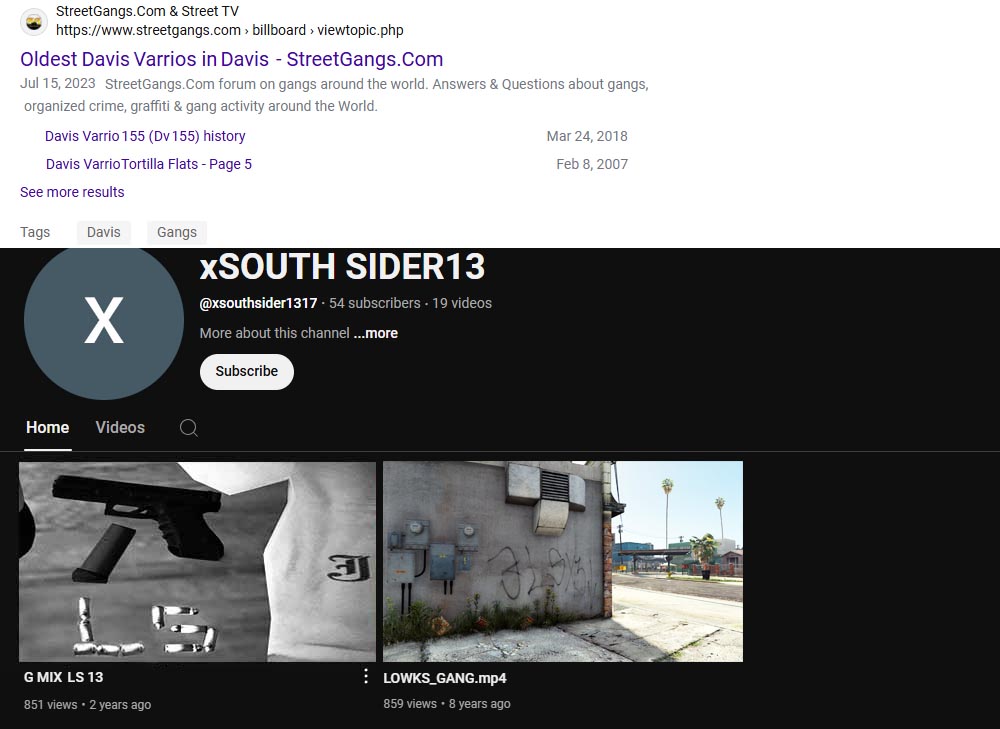 Davis Varrio Locos 13 - Unofficial Factions Archive - GTA World Forums ...