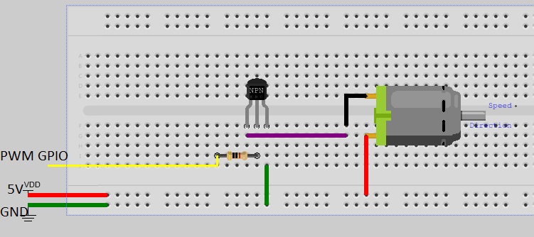 Motor speedcontrolling with transistor (PWMorTransistor-pot ...