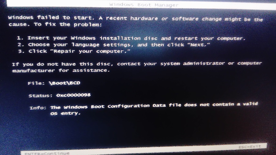 Pc Wont Recognize Ssd Wont Boot Cant Repair Internal Hardware